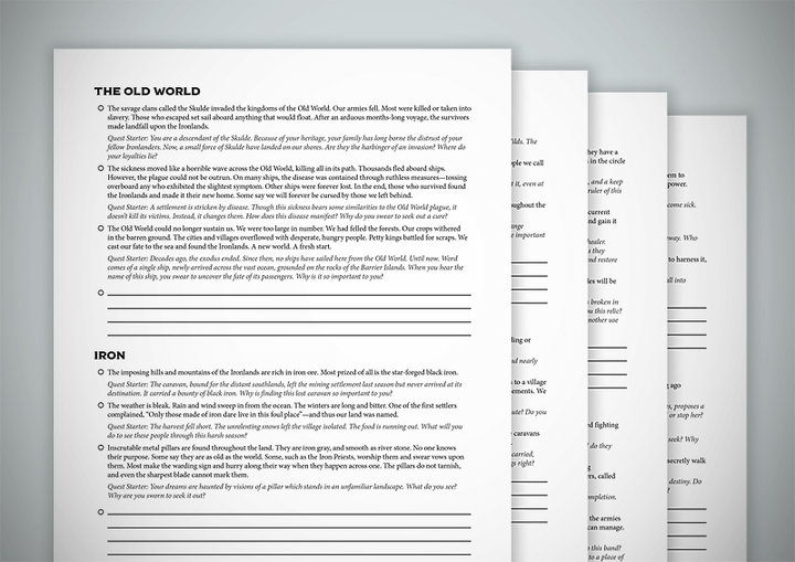 Free Ironsworn Downloads – Tomkin Press